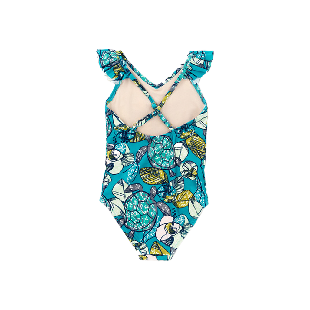 Ruffle One Piece Swimsuit The Gold Parrot