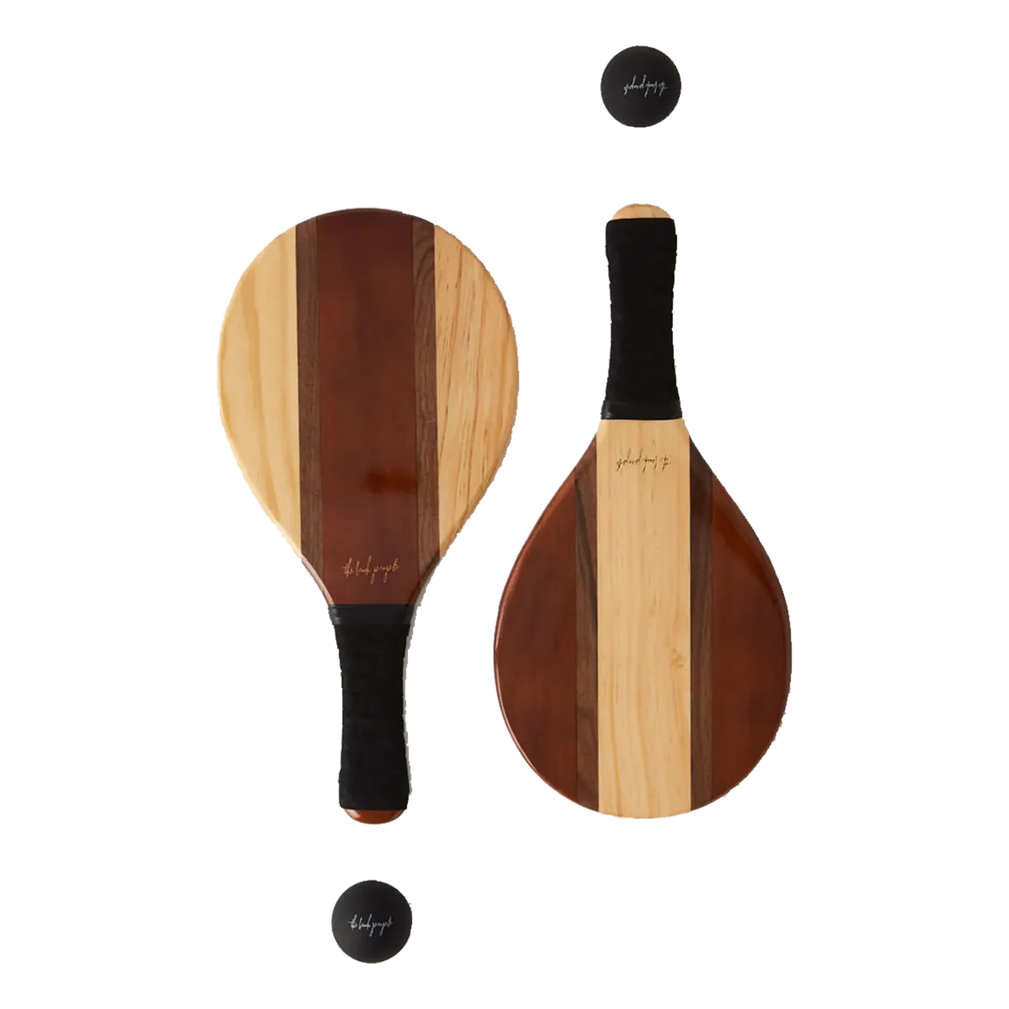 Wooden Paddle Bat & Ball Set – The Gold Parrot
