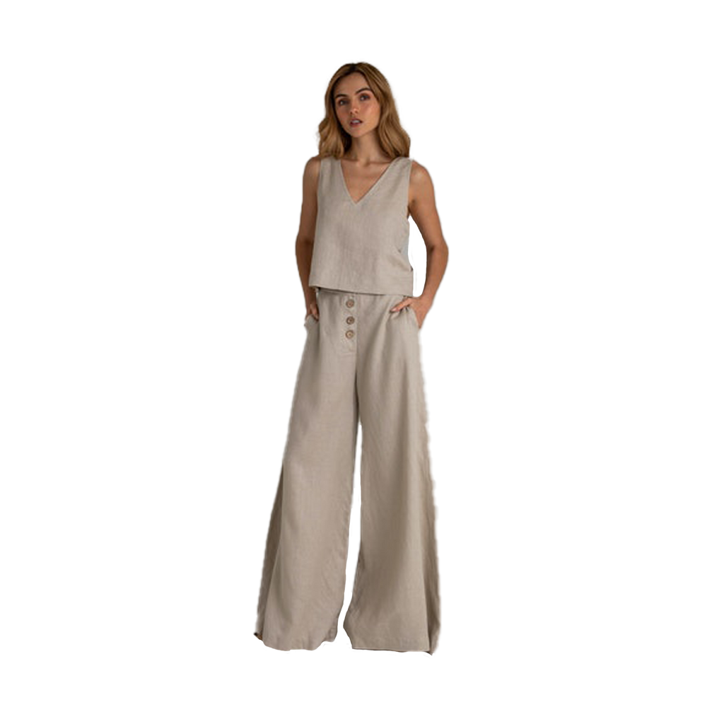 Deborah Linen Top – The Gold Parrot